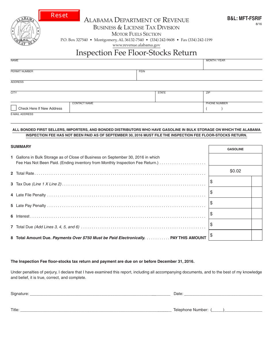 Form B&L:MFT-FSRIF - Fill Out, Sign Online and Download Fillable PDF ...