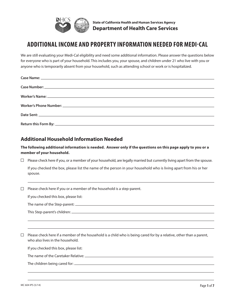 Form MC604 IPS - Fill Out, Sign Online and Download Printable PDF ...