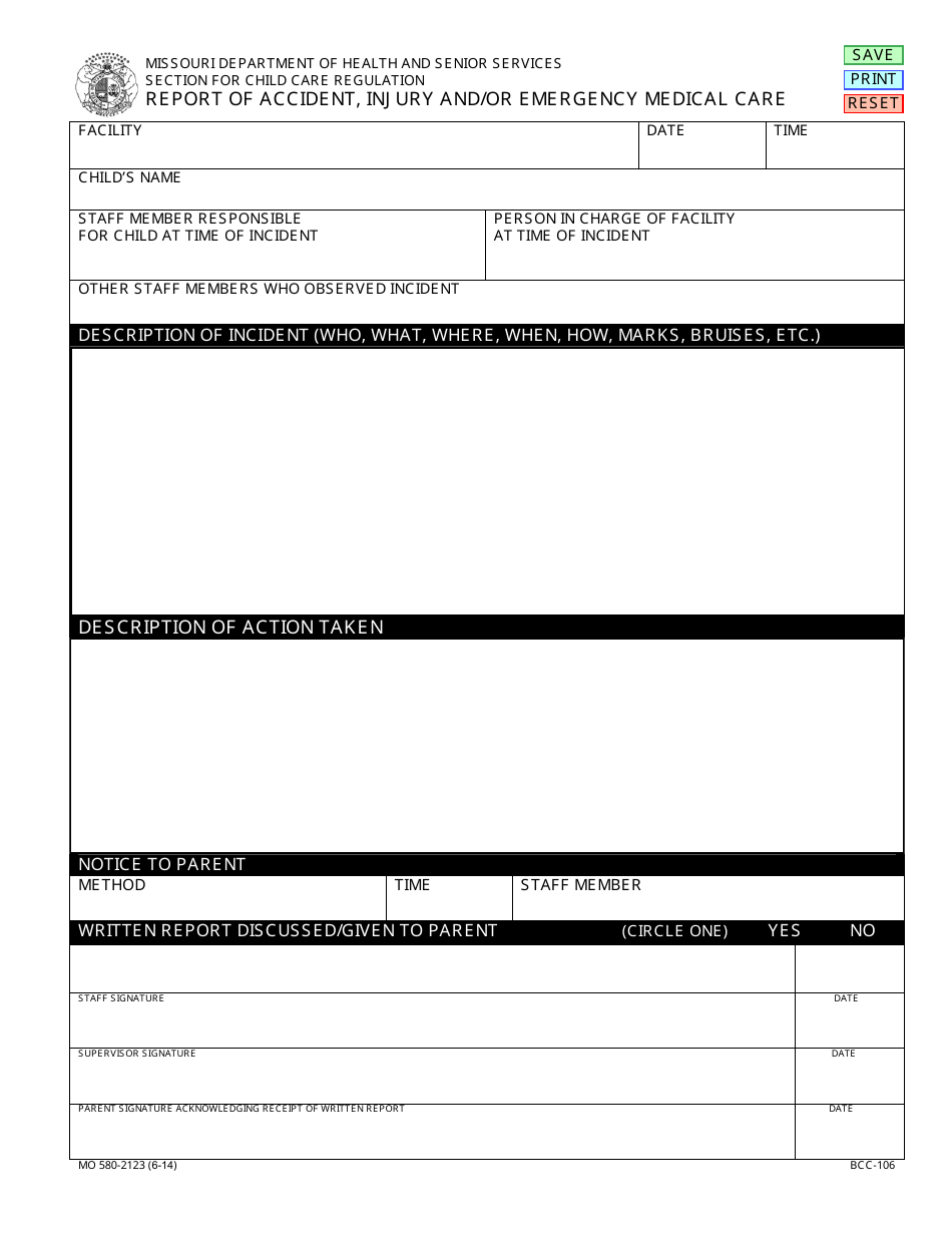 Form MO580-2123 (BCC-106) - Fill Out, Sign Online and Download Fillable ...