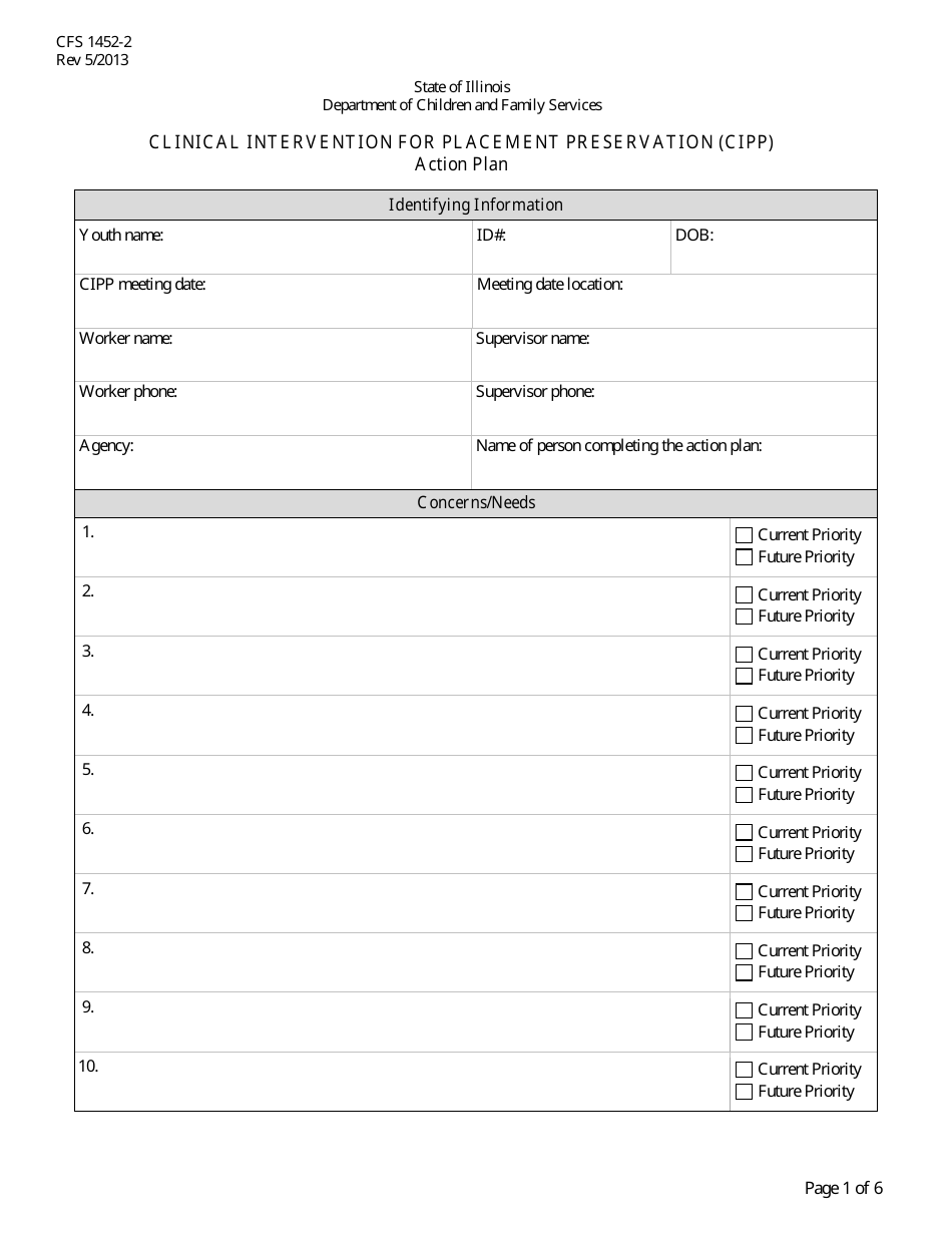 Form CFS1452-2 - Fill Out, Sign Online and Download Fillable PDF ...