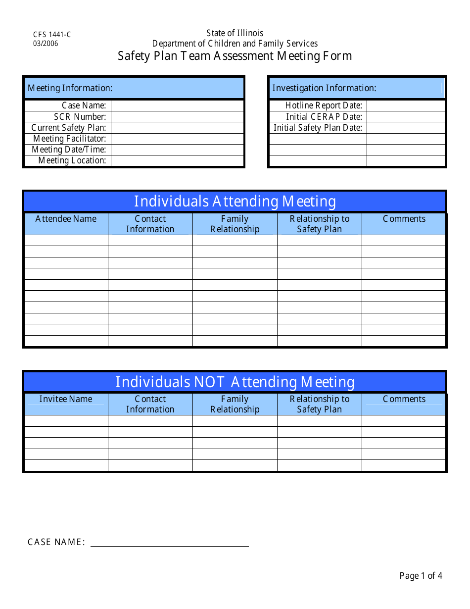 Form CFS1441-C - Fill Out, Sign Online and Download Printable PDF ...