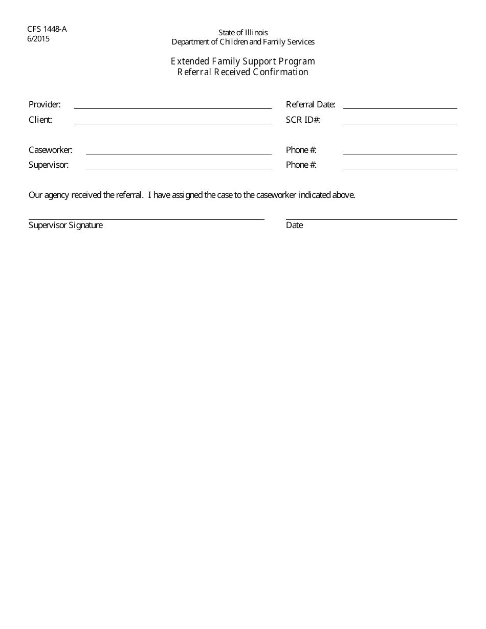 Form CFS1448-A - Fill Out, Sign Online and Download Fillable PDF ...