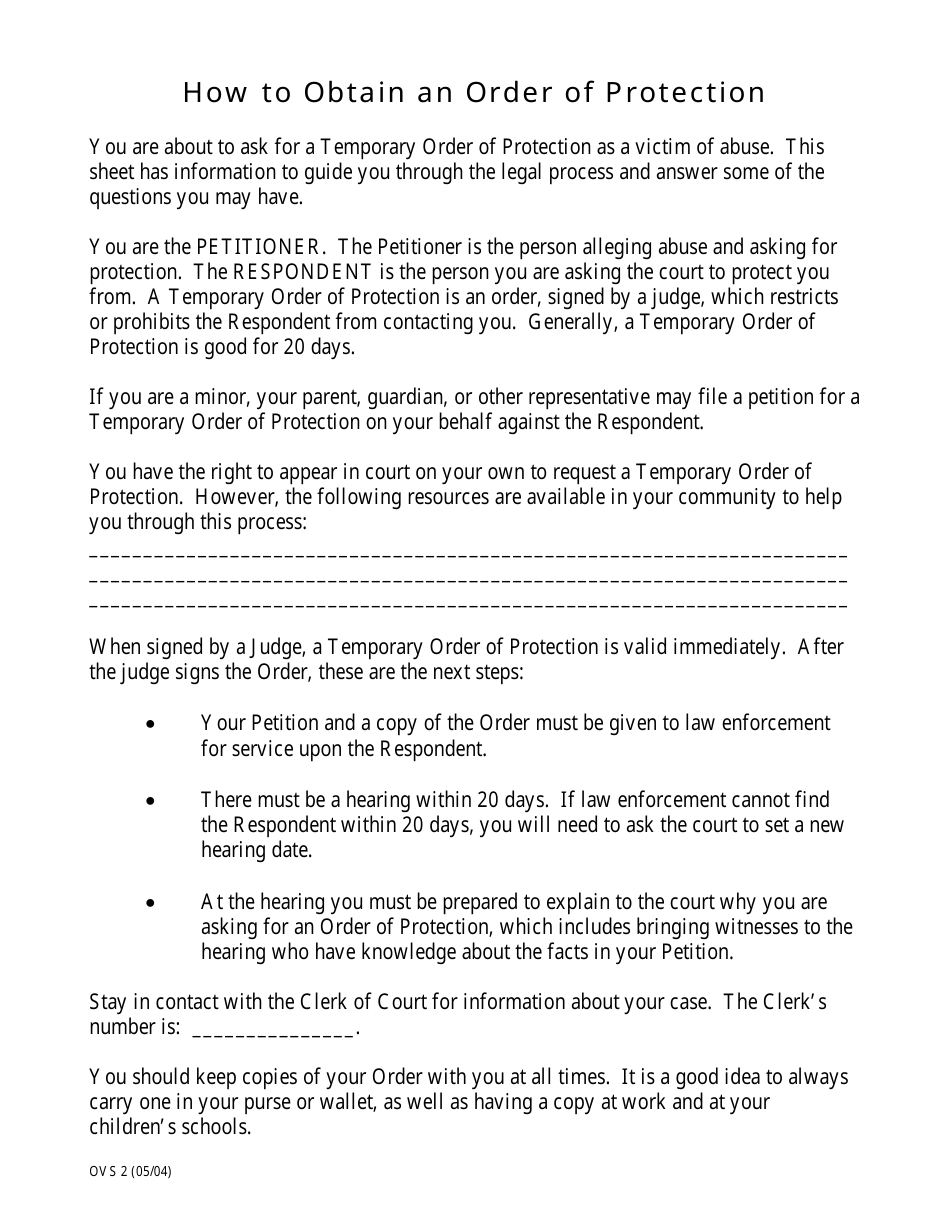 Form OVS2 - Fill Out, Sign Online and Download Printable PDF, Montana ...