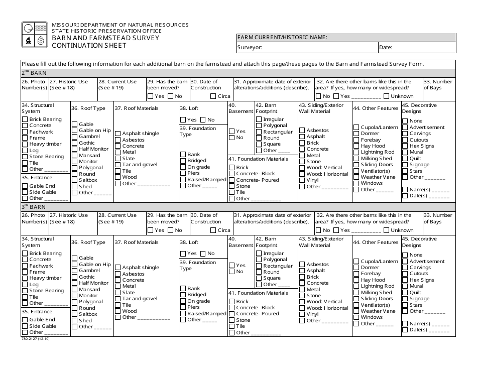 Form 780-2127 - Fill Out, Sign Online and Download Fillable PDF ...