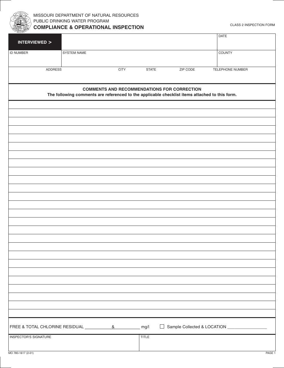 Form MO780-1617 - Fill Out, Sign Online and Download Printable PDF ...