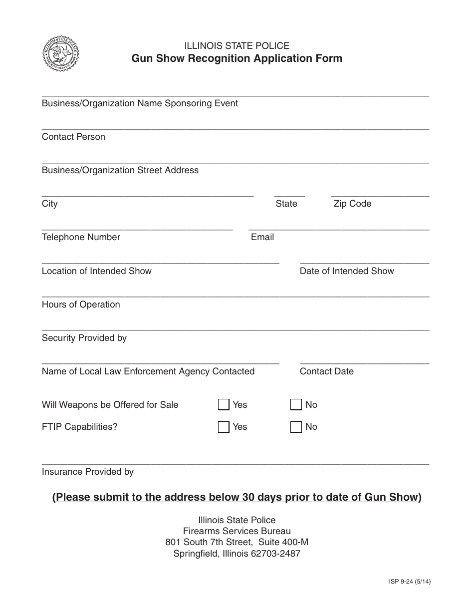 Form ISP9-24 - Fill Out, Sign Online and Download Fillable PDF ...