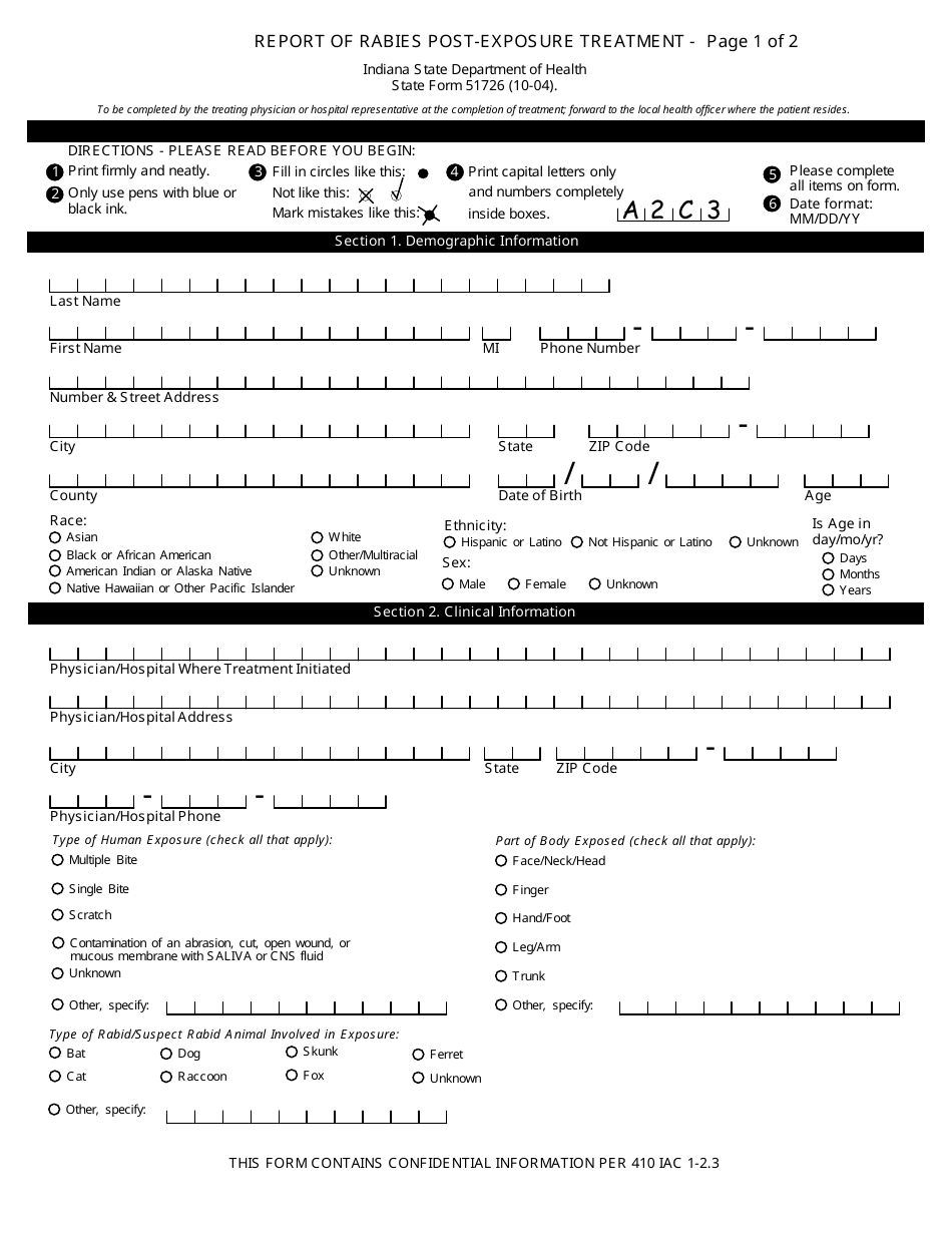 State Form 51726 - Fill Out, Sign Online and Download Fillable PDF ...