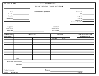 Form TP-02415-01 Download Printable PDF or Fill Online Inspection ...