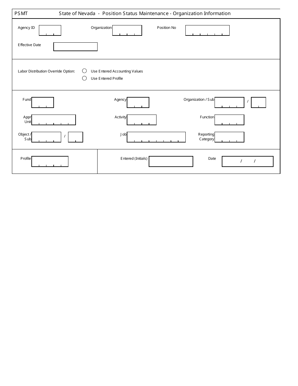 Form PSMT - Fill Out, Sign Online and Download Printable PDF, Nevada ...
