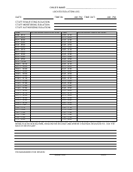 Missouri Locked Isolation Log Download Printable PDF | Templateroller