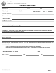 Form HFS2305M Download Fillable PDF or Fill Online Knee Brace ...