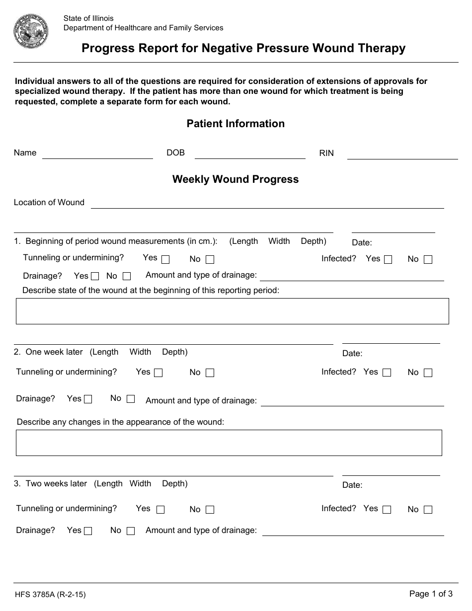 Form HFS3785A - Fill Out, Sign Online and Download Fillable PDF ...