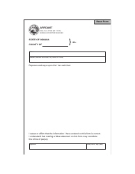 State Form 37964 Download Fillable PDF or Fill Online Affidavit Indiana ...