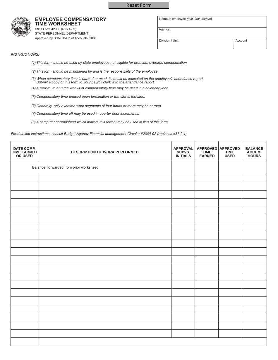 State Form 42386 - Fill Out, Sign Online and Download Fillable PDF ...