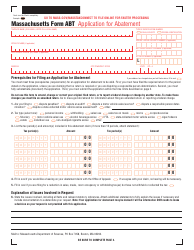 Form ABT - Fill Out, Sign Online and Download Printable PDF ...