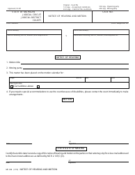 Form MC326 Download Fillable PDF or Fill Online Notice of Hearing and ...