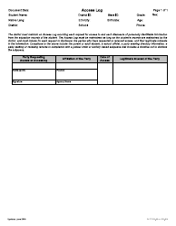Idaho Access Log - Fill Out, Sign Online and Download PDF | Templateroller