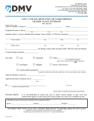 Form VP-202 Download Fillable PDF or Fill Online Lost, Stolen ...