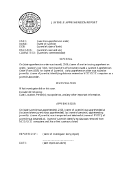 Georgia (United States) Juvenile Apprehension Report Form - Fill Out ...