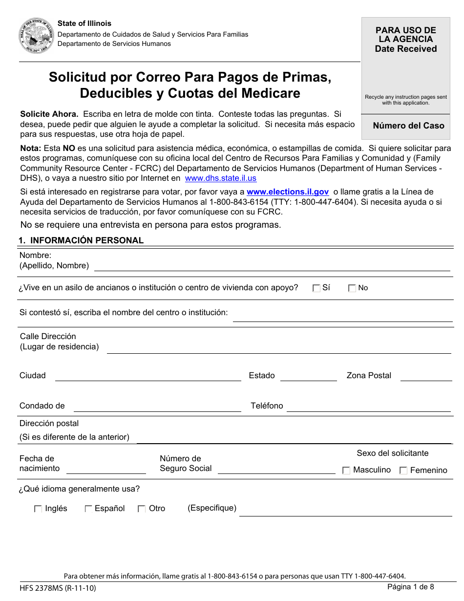 Formulario HFS2378MS - Fill Out, Sign Online and Download Fillable PDF ...