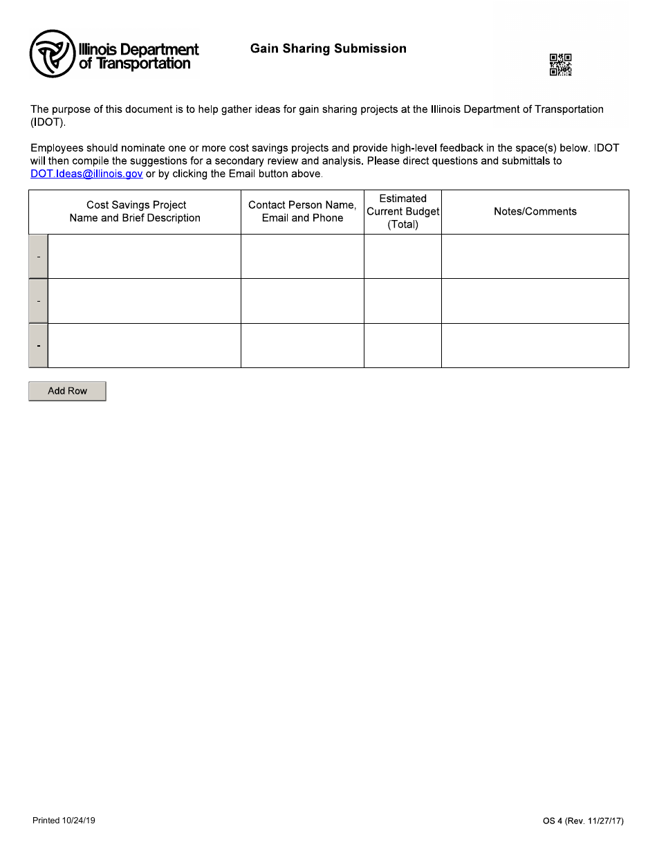Form OS4 - Fill Out, Sign Online and Download Fillable PDF, Illinois ...