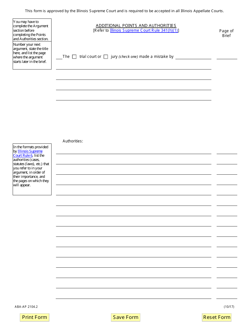 Form ABA-AP2104.2 - Fill Out, Sign Online and Download Fillable PDF ...