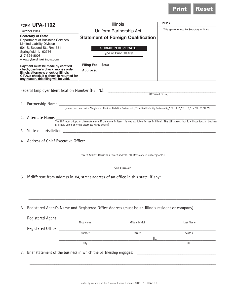Form UPA-13.9 (UPA-1102) - Fill Out, Sign Online and Download Fillable ...