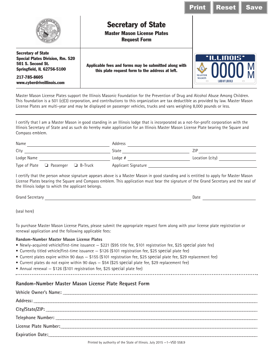 Form VSD558.9 - Fill Out, Sign Online and Download Fillable PDF ...