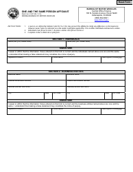 State Form 13637 Download Fillable PDF or Fill Online One and the Same ...