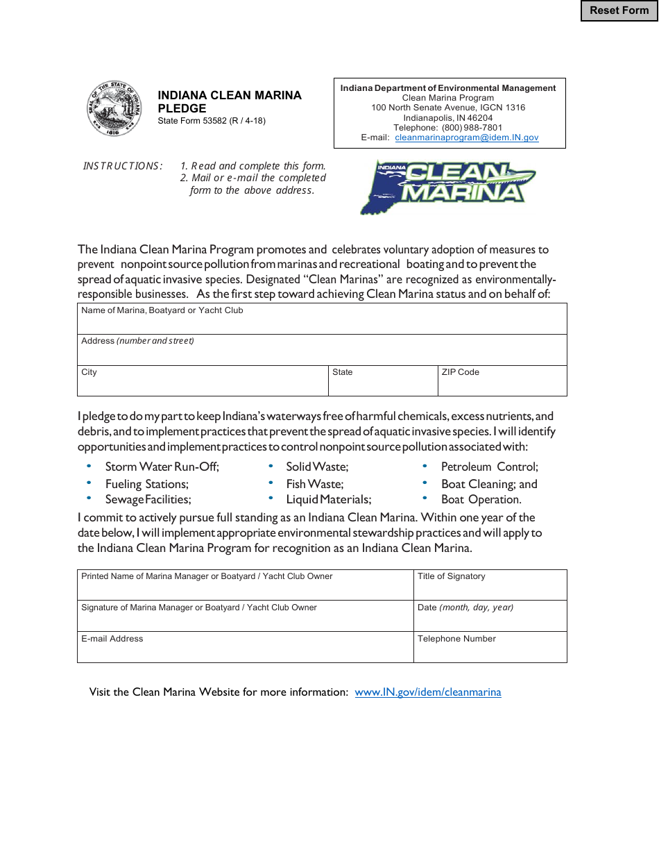 State Form 53582 - Fill Out, Sign Online and Download Fillable PDF ...