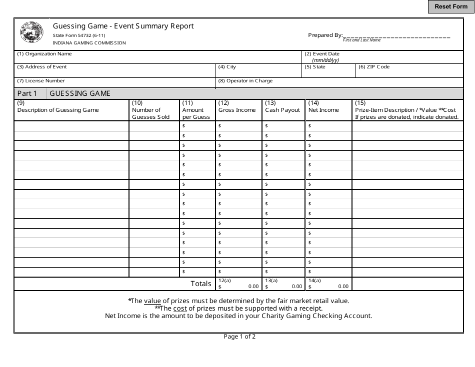 State Form 54732 Download Fillable PDF Or Fill Online Guessing Game state-form-54732-download-fillable-pdf-or-fill-online-guessing-game