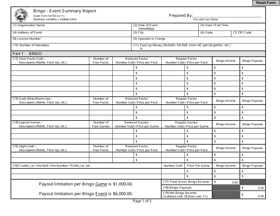 State Form 54736 - Fill Out, Sign Online and Download Fillable PDF ...