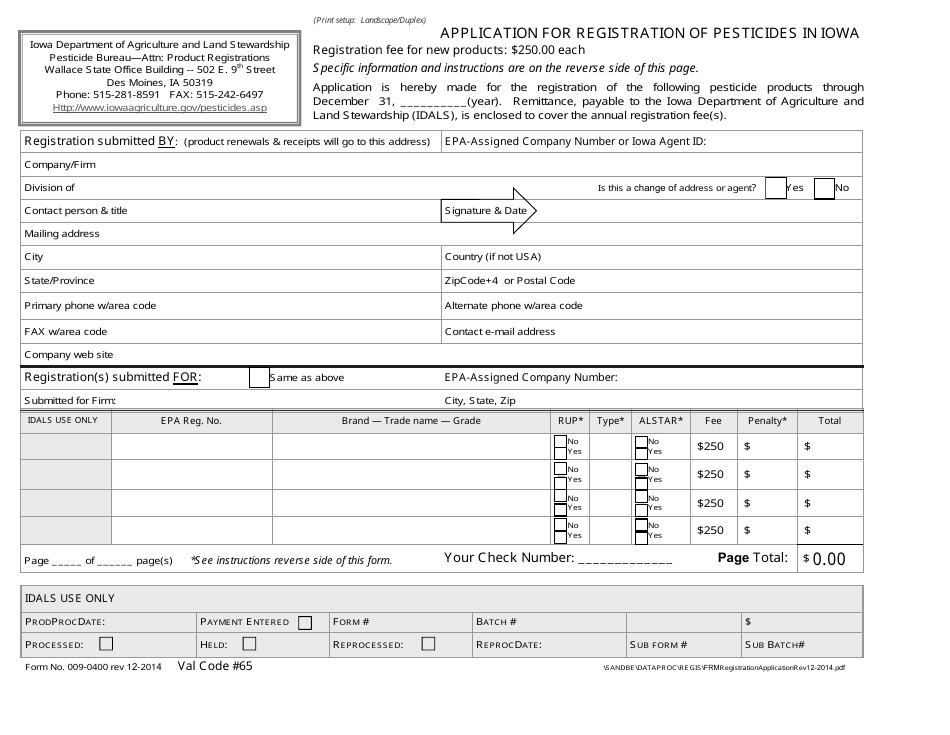 Form 009-0400 - Fill Out, Sign Online and Download Fillable PDF, Iowa ...