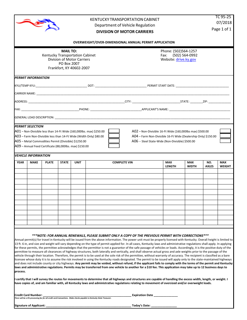 Form TC95-25 - Fill Out, Sign Online and Download Fillable PDF ...