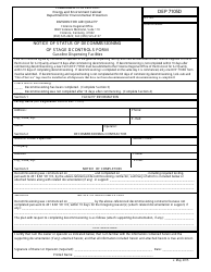 Form APG-D Download Fillable PDF or Fill Online Notice of Intent to ...