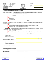 Form AOC-1026 Download Fillable PDF or Fill Online Contact Information ...