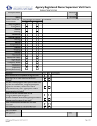 Idaho Agency Registered Nurse Supervisor Visit Form - Fill Out, Sign ...