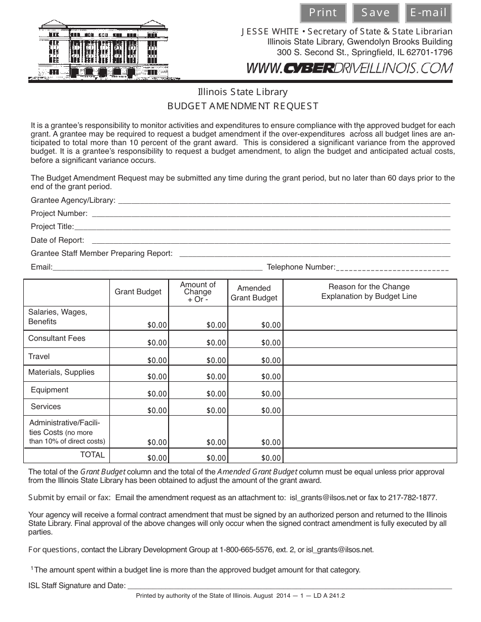 Form LD A241.2 - Fill Out, Sign Online and Download Fillable PDF ...