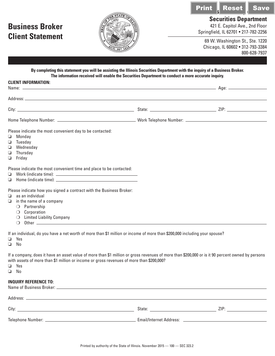 Form SEC323.2 - Fill Out, Sign Online and Download Fillable PDF ...