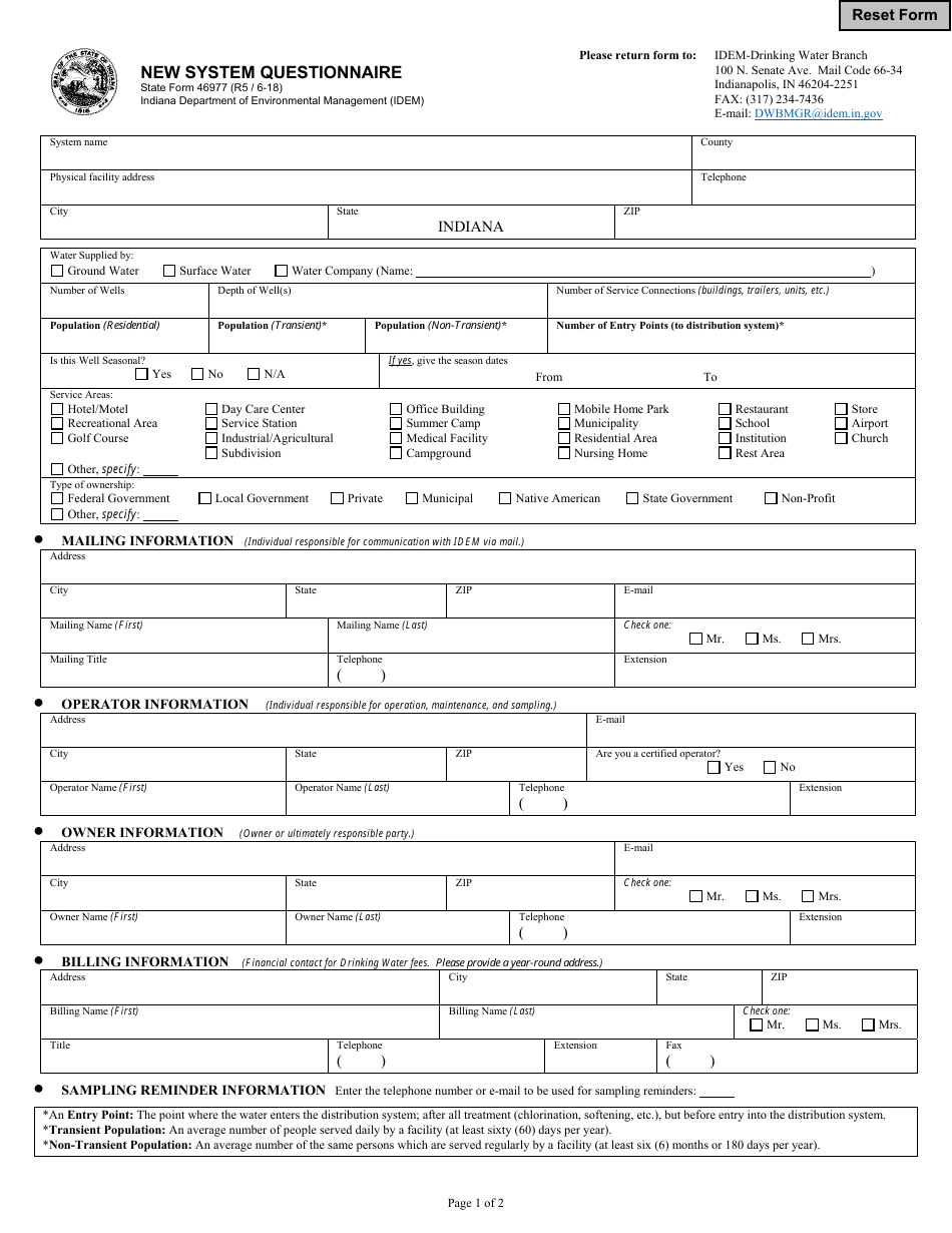 State Form 46977 - Fill Out, Sign Online and Download Fillable PDF ...