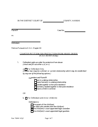 Kansas Extension of Protection From Abuse Order for the Additional Year ...