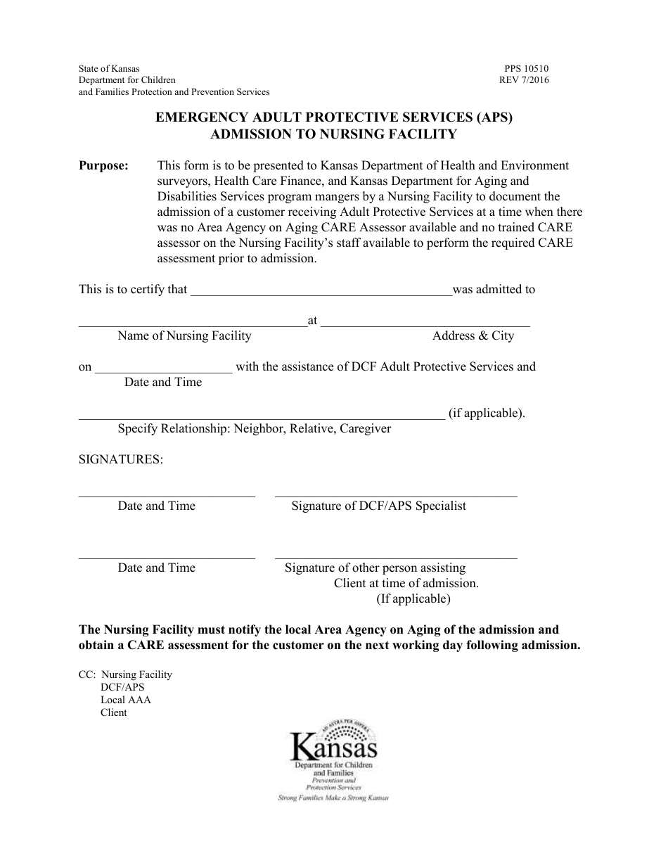 Form PPS10510 - Fill Out, Sign Online and Download Printable PDF ...