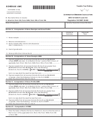 Form 41A720AMC Schedule AMC - Fill Out, Sign Online and Download ...