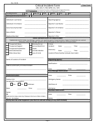 Kentucky Critical Incident Form - Fill Out, Sign Online and Download ...