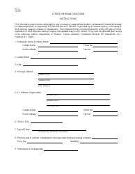 Form EL-2 Download Printable PDF or Fill Online Lessee Information Form ...