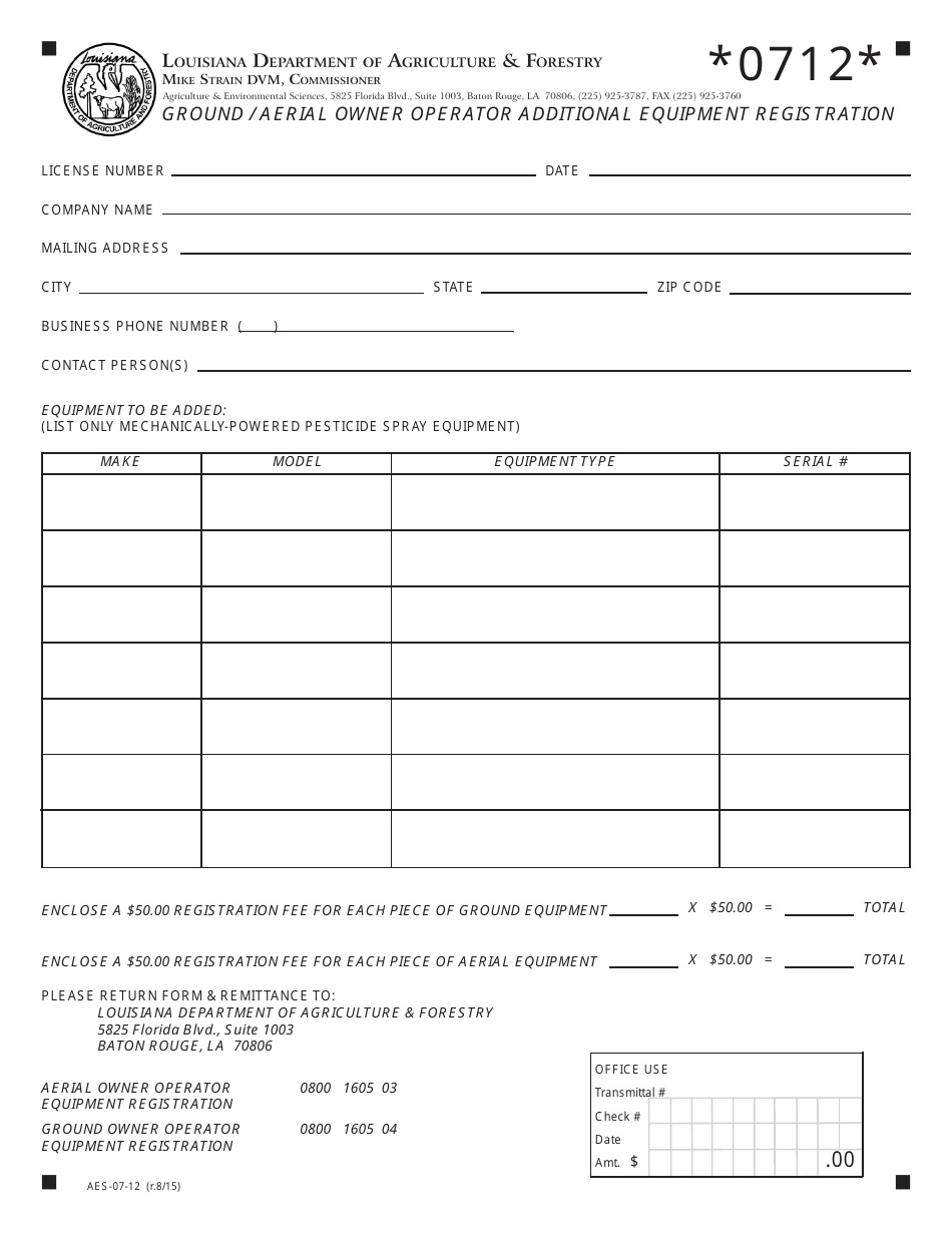 Form AES-07-12 - Fill Out, Sign Online and Download Printable PDF ...