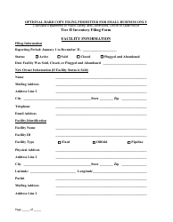 Louisiana Tier II Inventory Filing Form Download Printable PDF ...