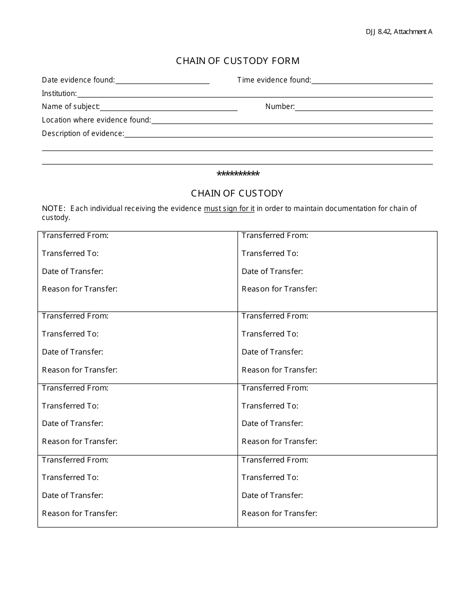 Georgia United States Chain Of Custody Form Fill Out Sign Online 