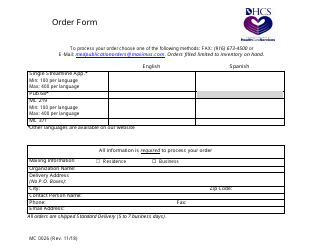 Form MC0026 - Fill Out, Sign Online and Download Fillable PDF ...