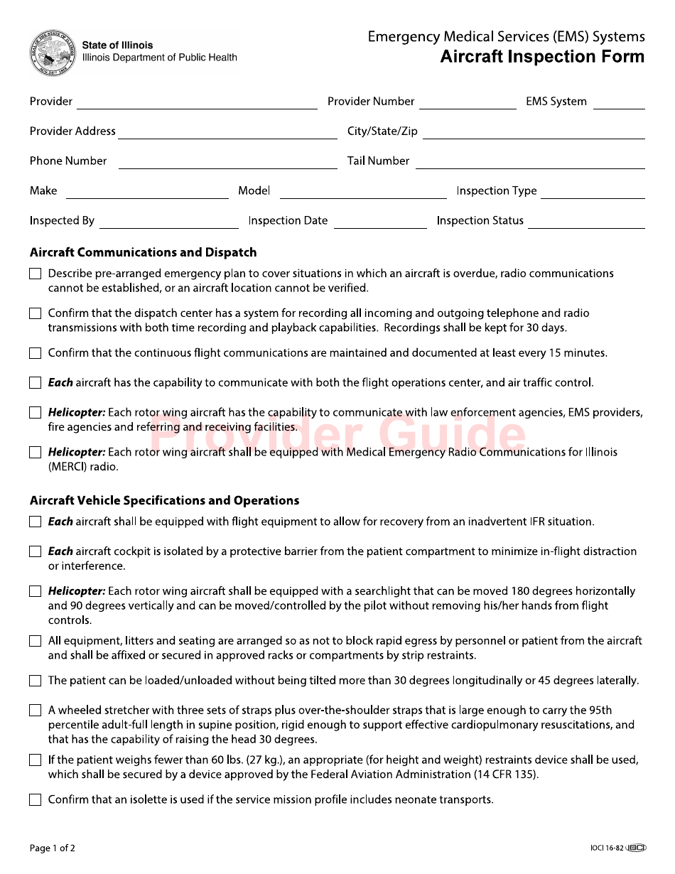 Form IOCI16-82 - Fill Out, Sign Online and Download Fillable PDF ...